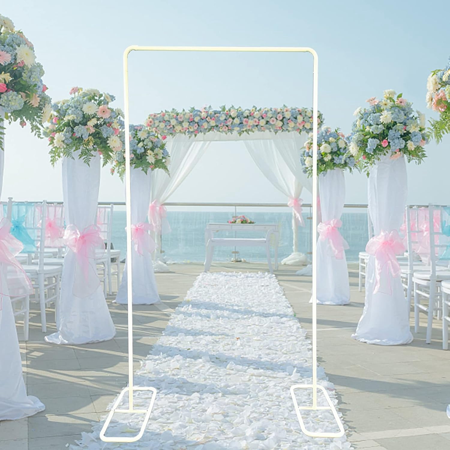 Wedding Arch Stand, Wedding Party Backdrop Stand Pipe Kit, Curtain ...
