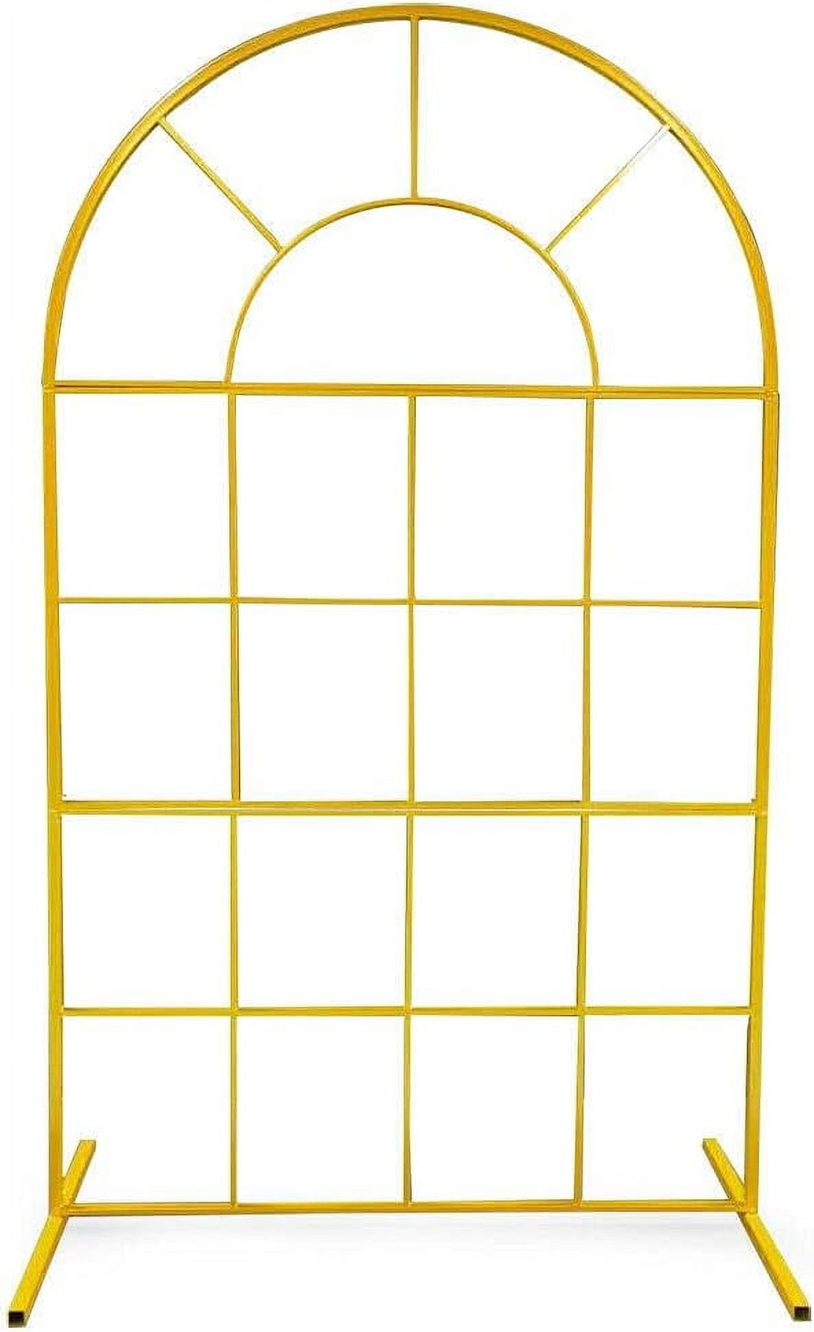 Wedding Arch Stand with mesh,Easy Assembly Wall Stand Arch Backdrop ...