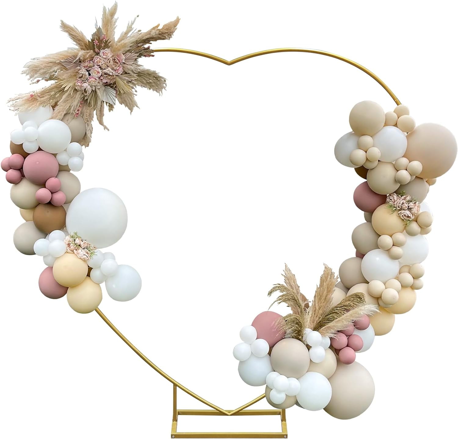 Wedding Arches,Heart Shape Wedding Arches for Ceremony,6.7ft Gold Arch ...