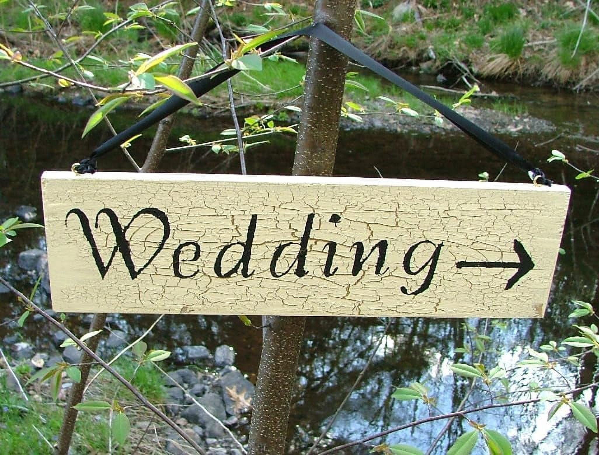 Wedding Arrow Sign | Directional Signage | Farmhouse Style | Antique ...