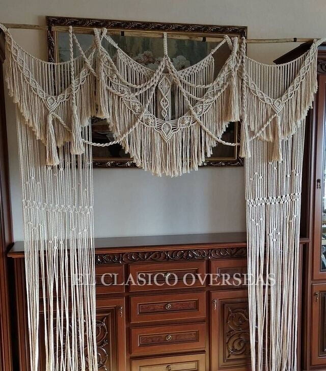 EL CLASICO OVERSEAS Wedding Backdrop - Boho Art Macrame Backdrop for ...
