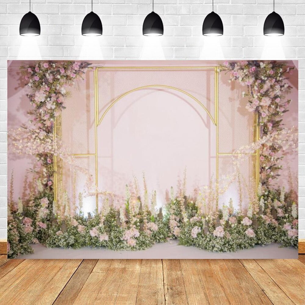 Wedding Backdrop For Ceremony Flower Wall Bridal Shower Mr & Mrs ...