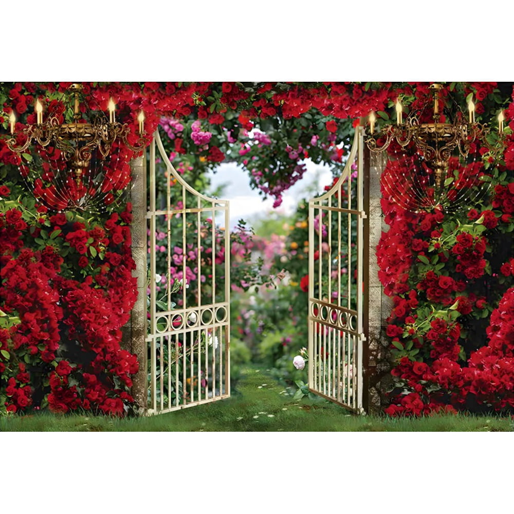Wedding Backdrop Spring Floral Flowers Wall Baby Birthday Party r ...