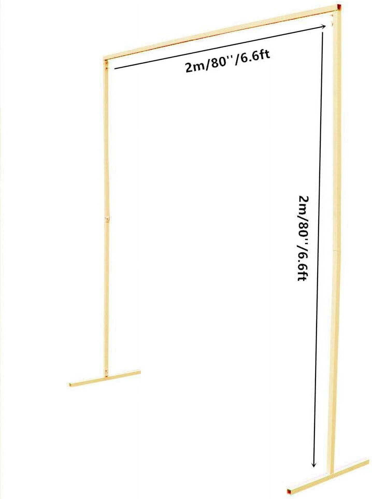 Wedding Backdrop Stand 6.6ftx6.6ft Square Wedding Arch Backdrop Rack ...