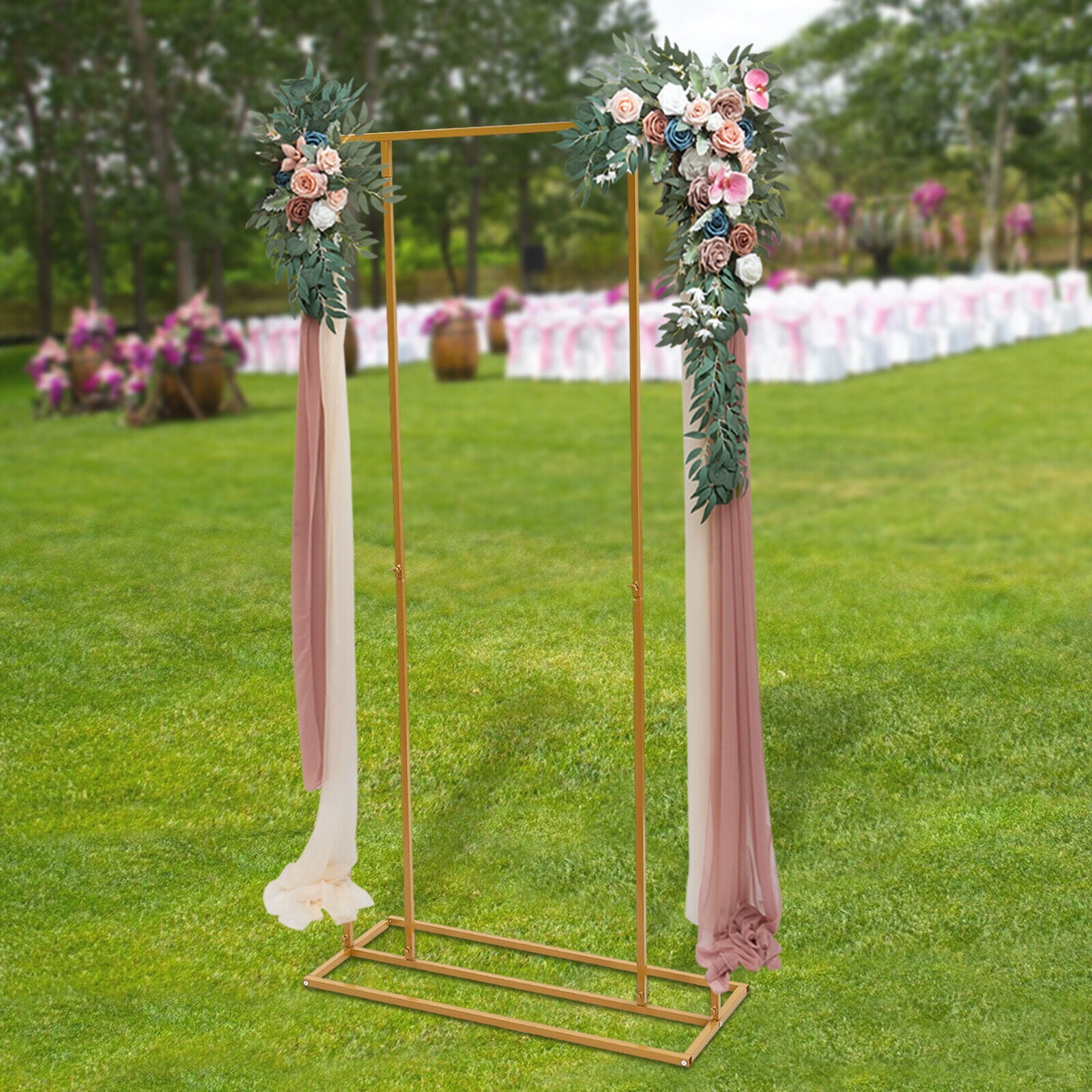 Wedding Backdrop Stand Flower Rack Metal Frame Garden Party Decoration ...