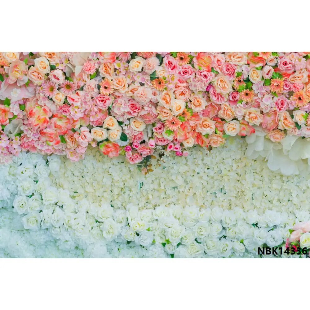 Wedding Backdrops Pink Curtain Flowers Green Grass Bridal Shower ...
