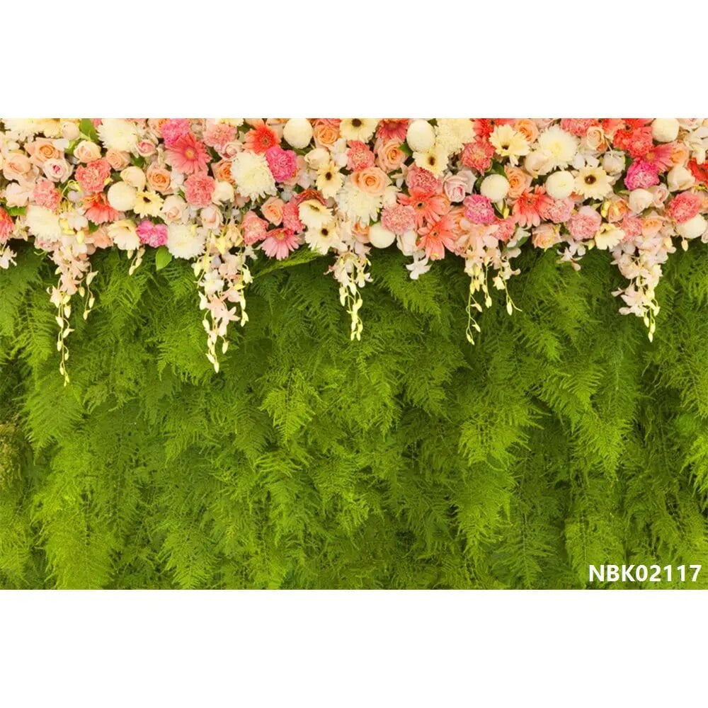 Wedding Backdrops Pink Curtain Flowers Green Grass Bridal Shower ...