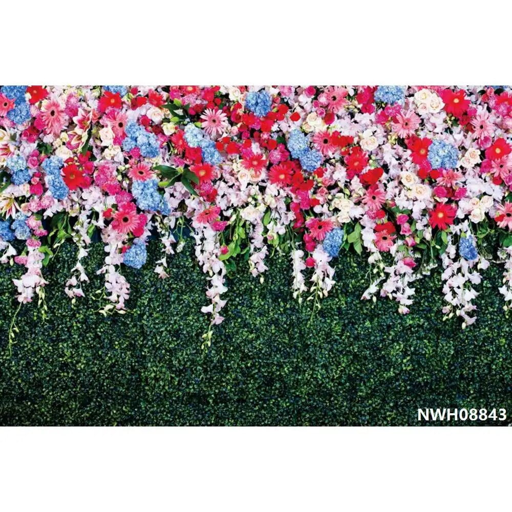 Wedding Backdrops Pink Curtain Flowers Green Grass Bridal Shower ...