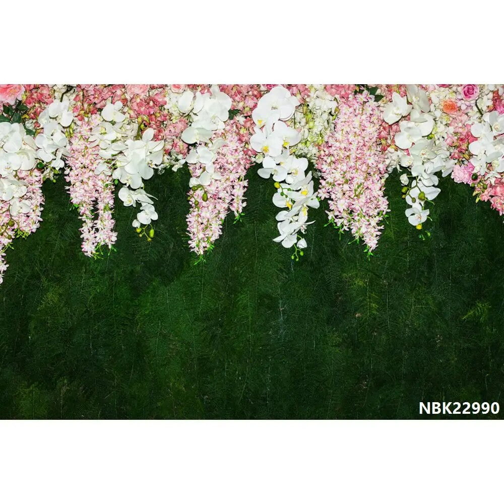 Wedding Backdrops Pink Curtain Flowers Green Grass Bridal Shower ...