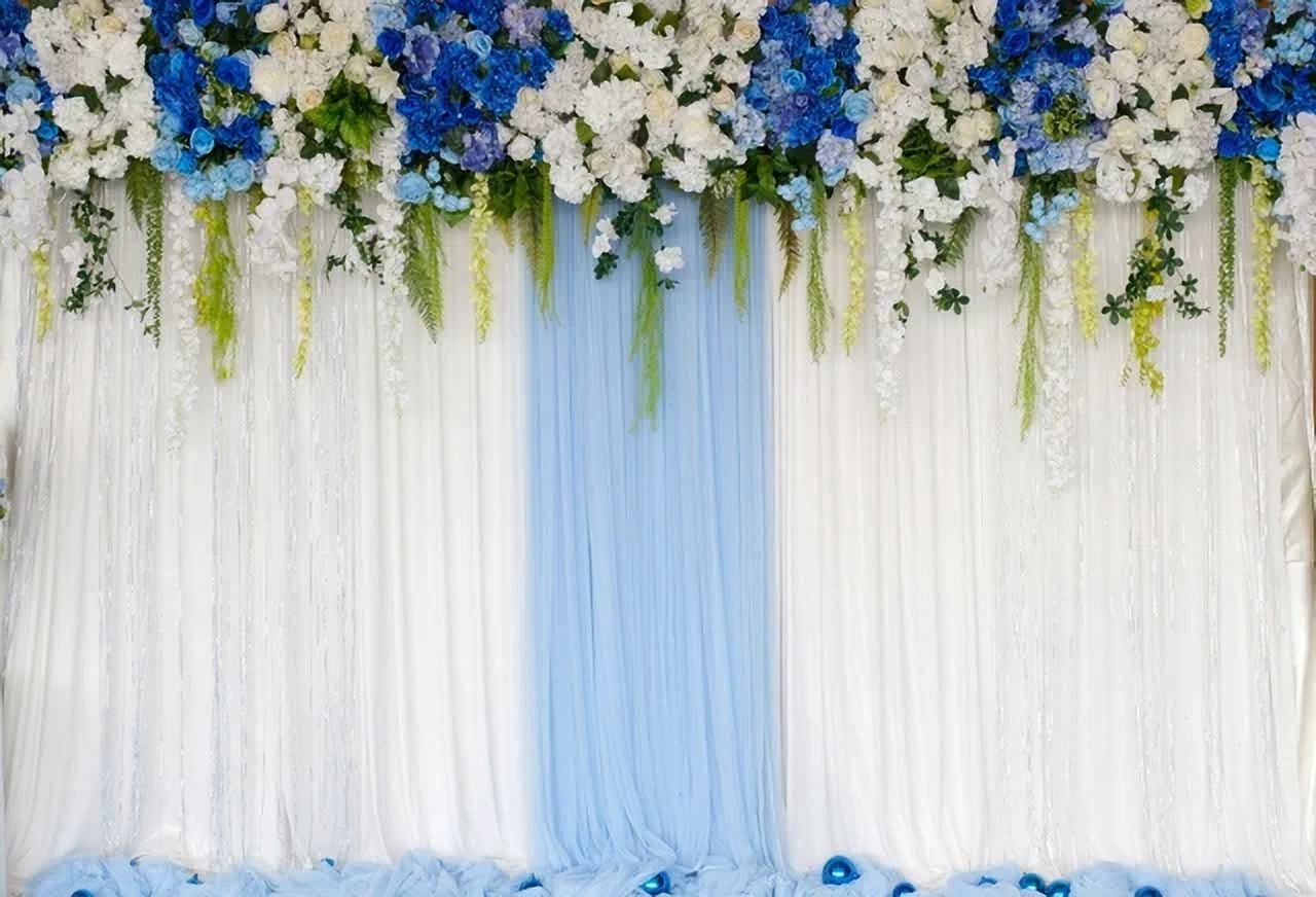 Wedding Backdrops for Ceremony Photography Flower Scene Baby Birthday ...
