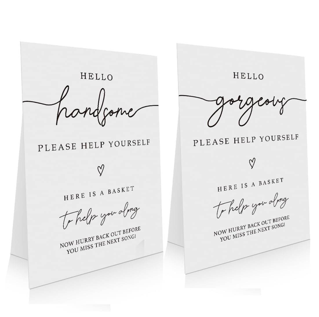 Wedding Bathroom Favors FEV6 Sign 8x11 Inch, Wedding Bathroom Supplies ...