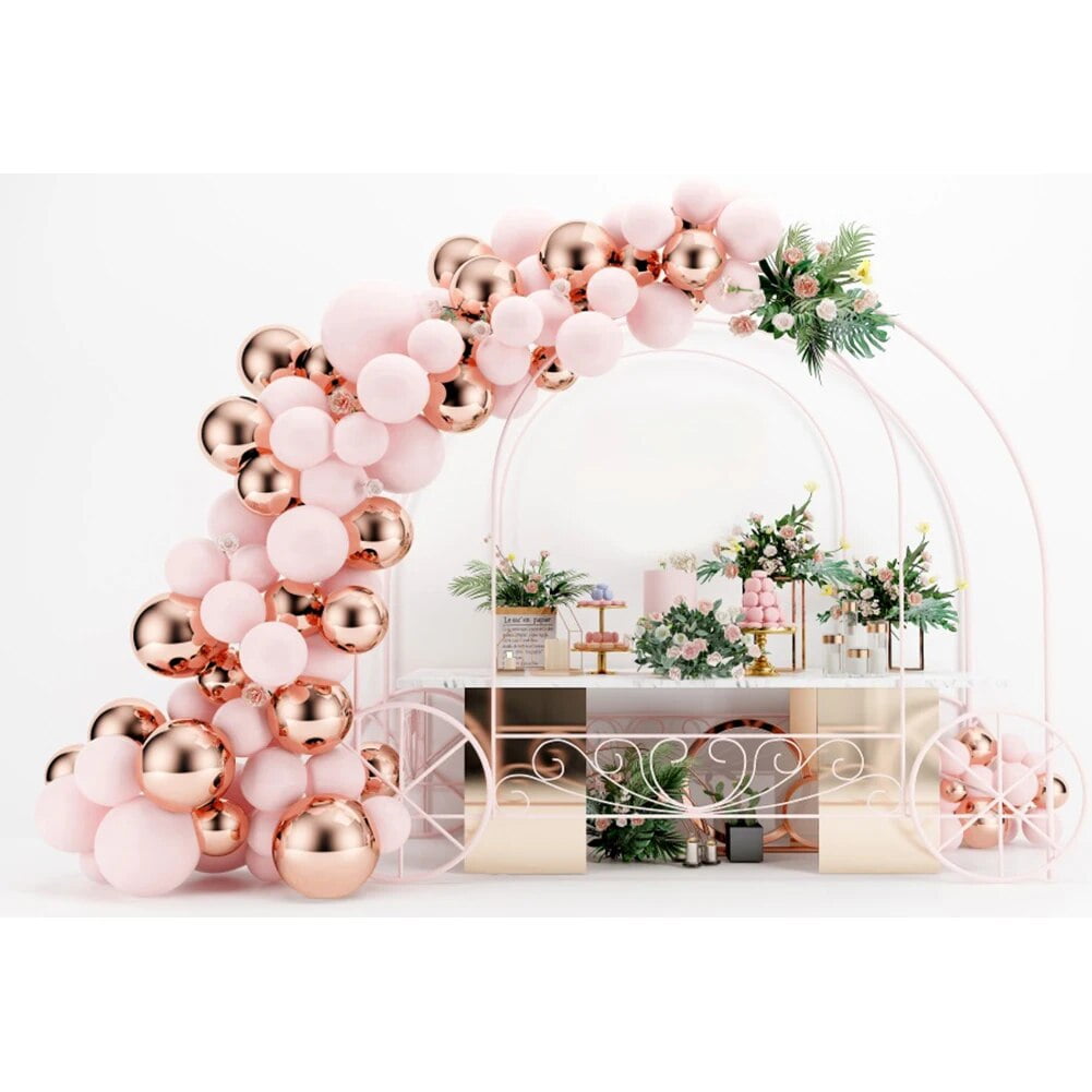 Wedding Birthday Party Decoration Background Balloon Lawn Wedding Pink ...