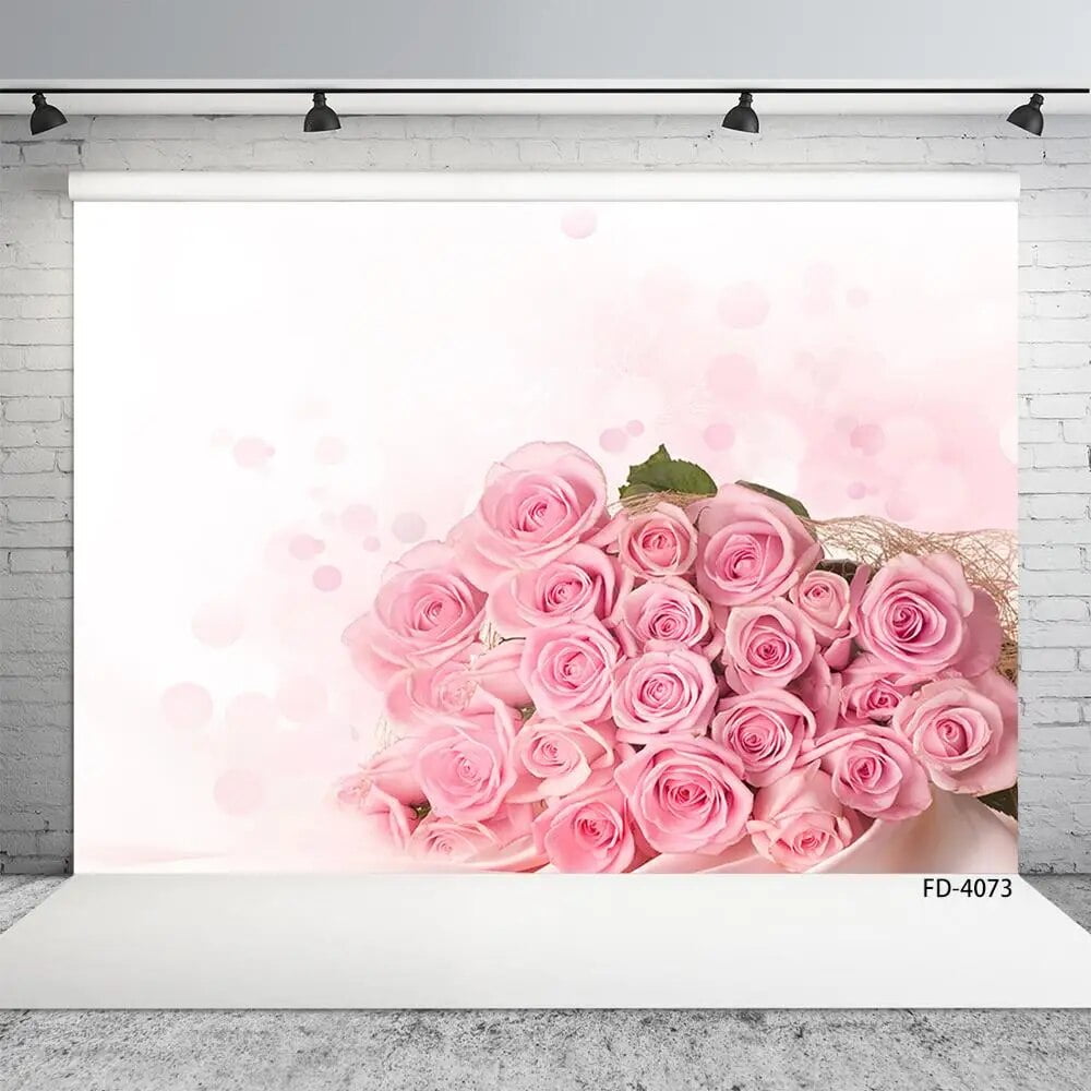 Wedding Bridal Love Valentine's Photography Dreamy Pink Bunch Rose ...
