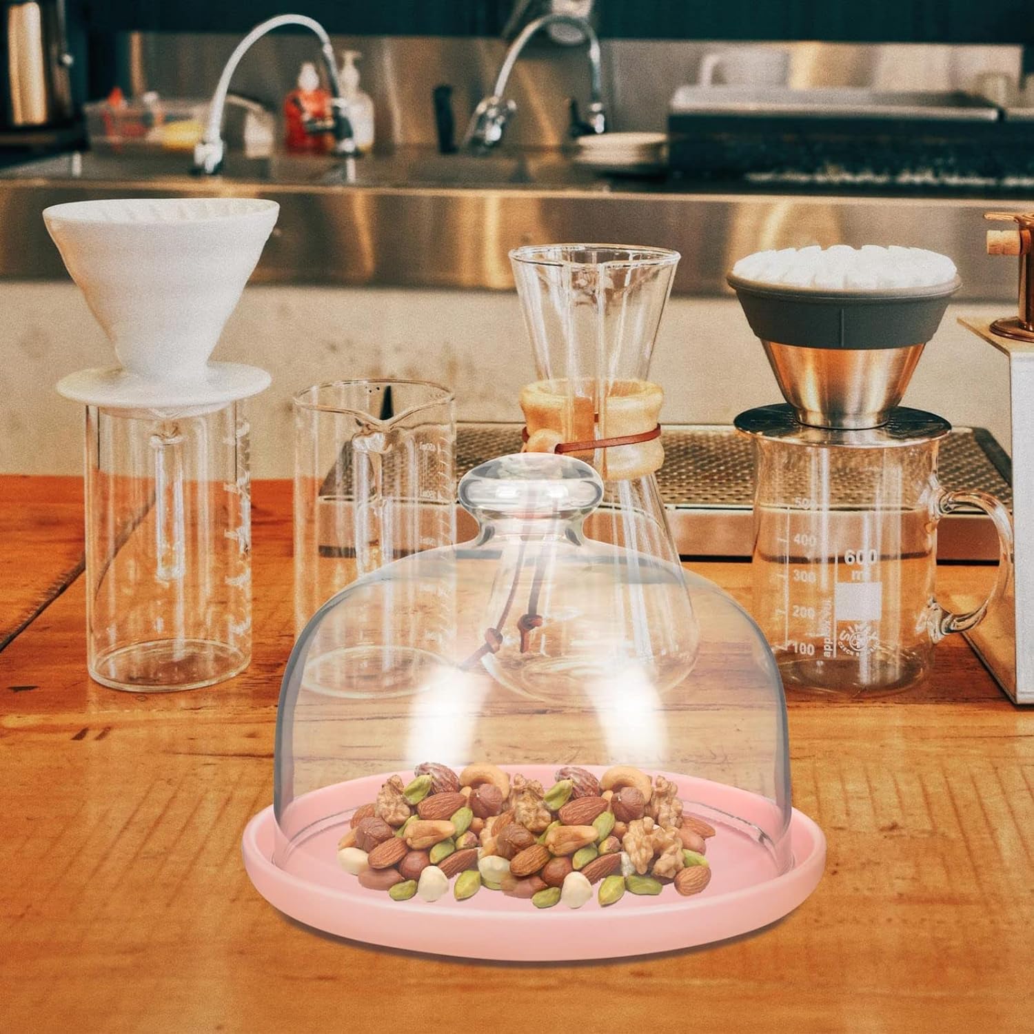 Wedding Cake Plates Cake Stand With Dome Cover Porcelain Serving ...