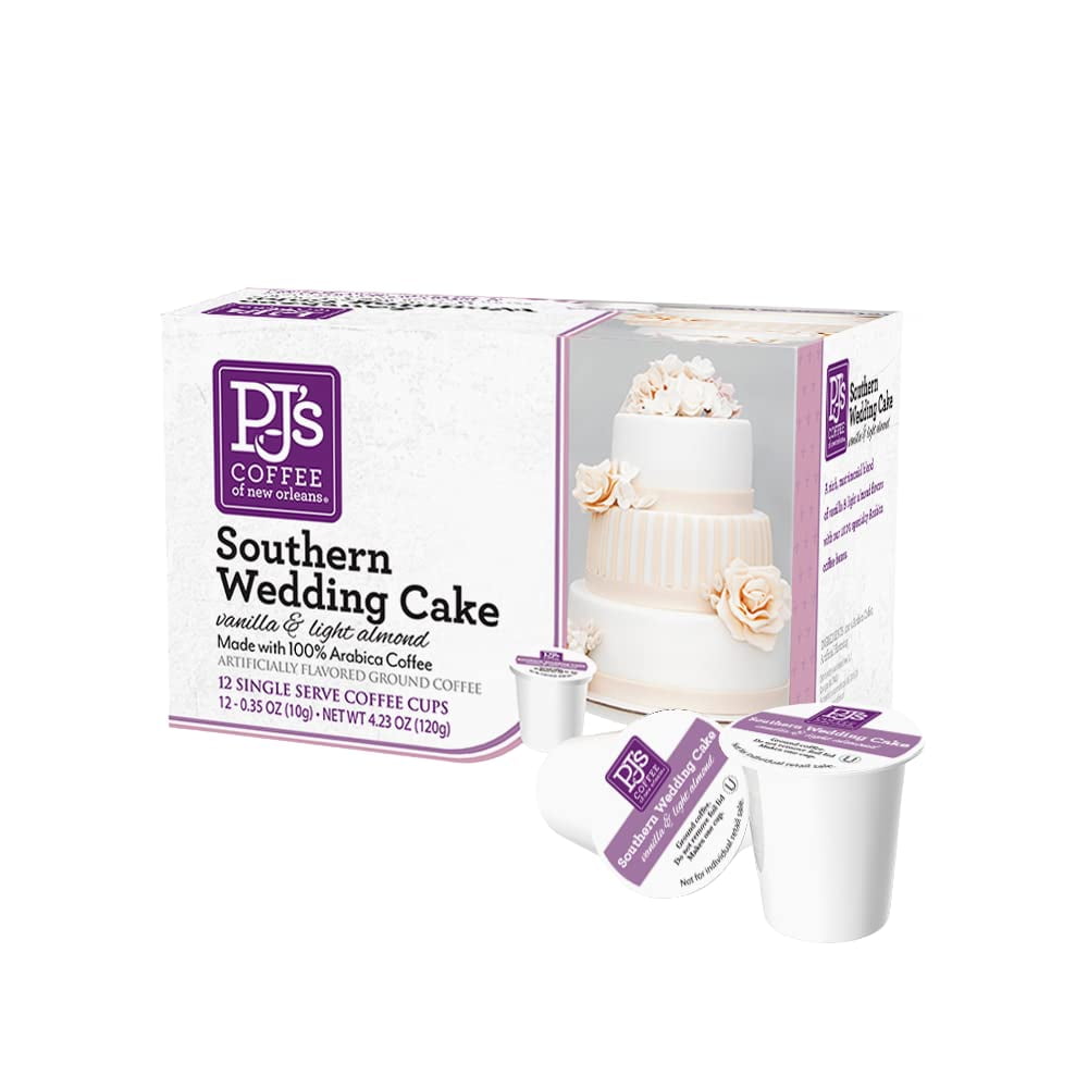 Wedding Cake Single Serve Cups, 12 Count (Pack 1) Delectable Southern ...