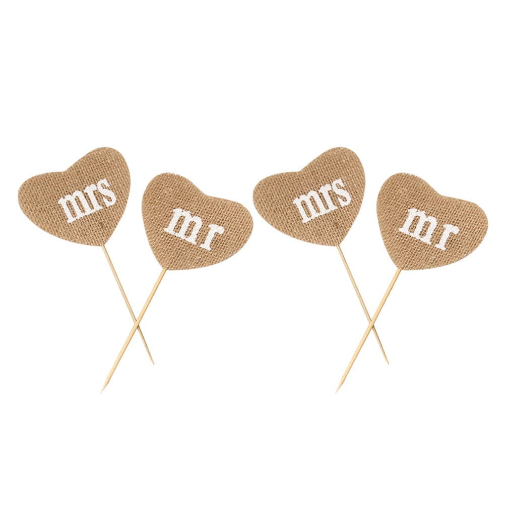 Wedding Cake Topper Picks Cupcake Party Favors Bridal Supplies Vintage ...