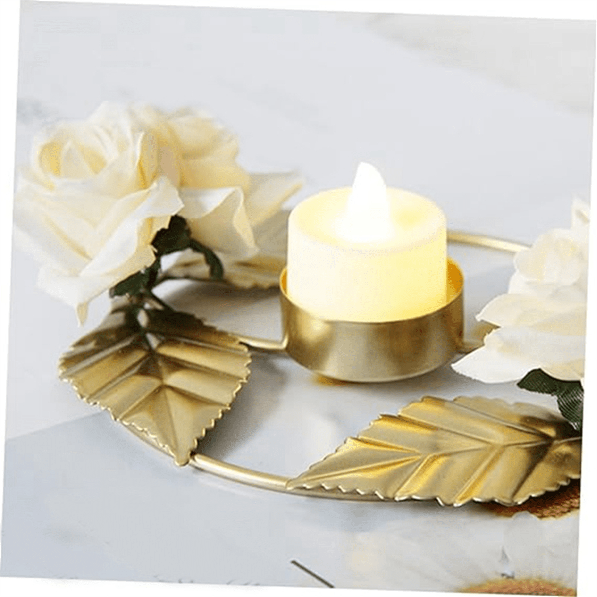 Wedding Candlestick Floral Flower Candle Holder for Tables Centerpieces ...