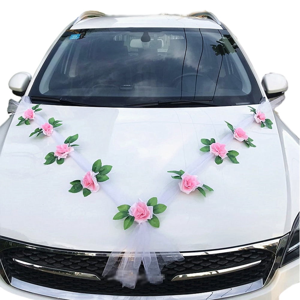 Wedding Car Decorations Car Hood Decorative Flower for Wedding 9PCS ...