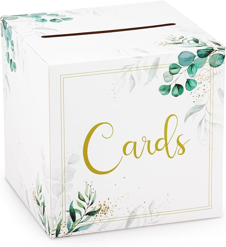 Wedding Card Box Party Favors Post Box Cardboard Receiving Money Box ...
