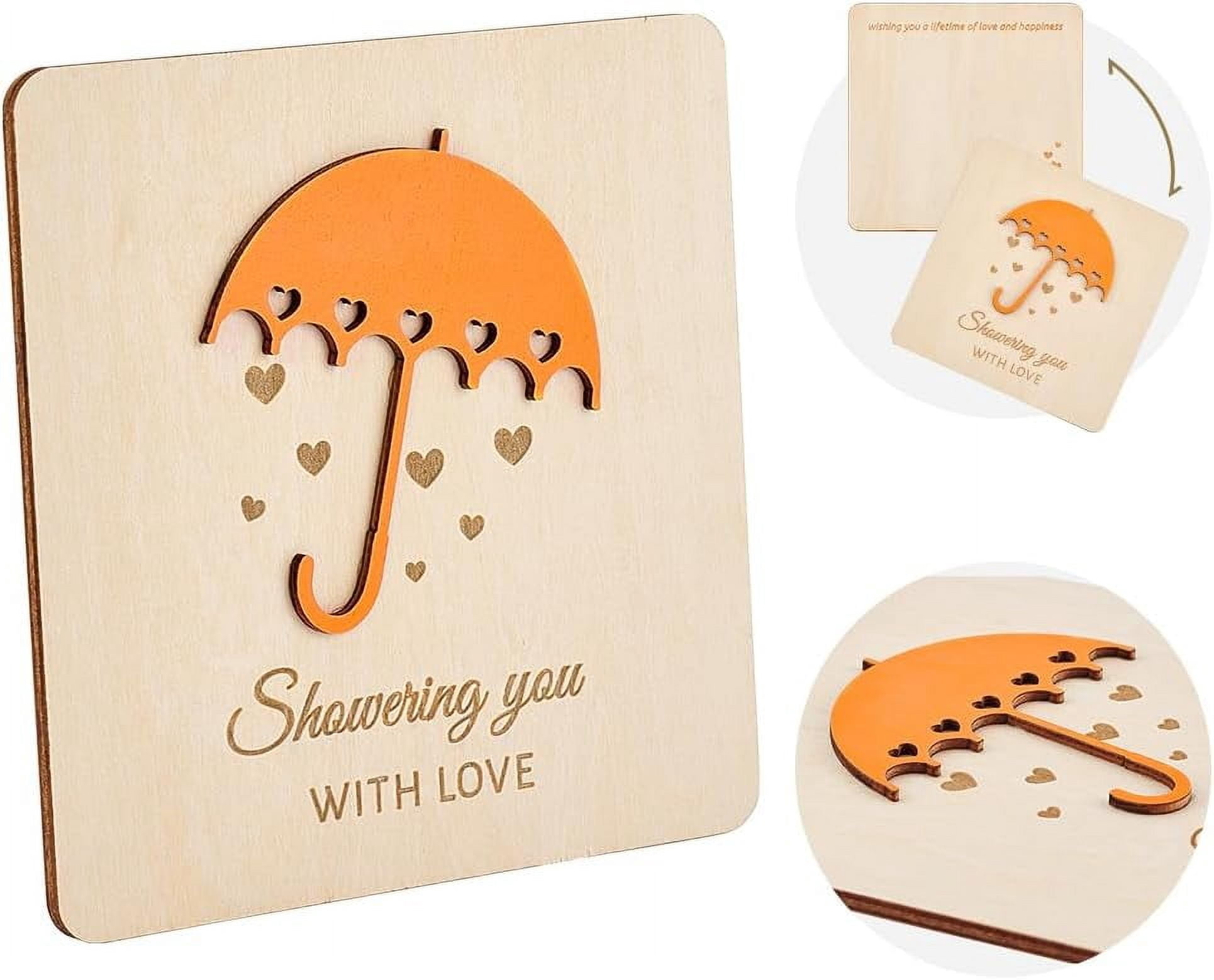Wedding Card Gift for Couple Happy Wedding Card for Him Her Love Rain ...