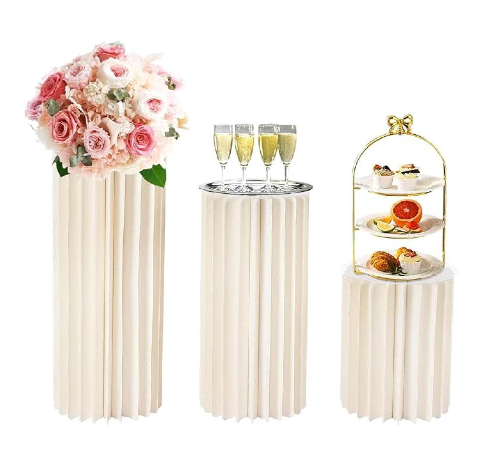 Wedding Centerpieces Cardboard Vases - Set of 3 Flower Vase Flowers ...