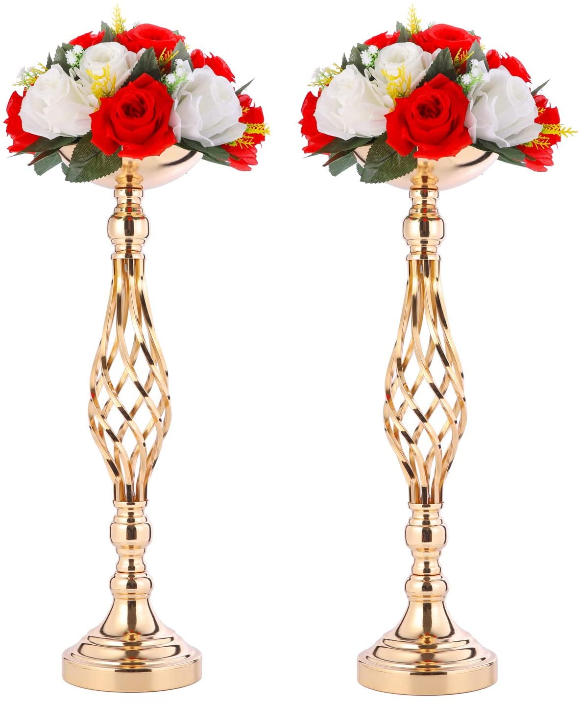 Wedding Centerpieces for Reception Tables, Twist Candleholder Stands ...