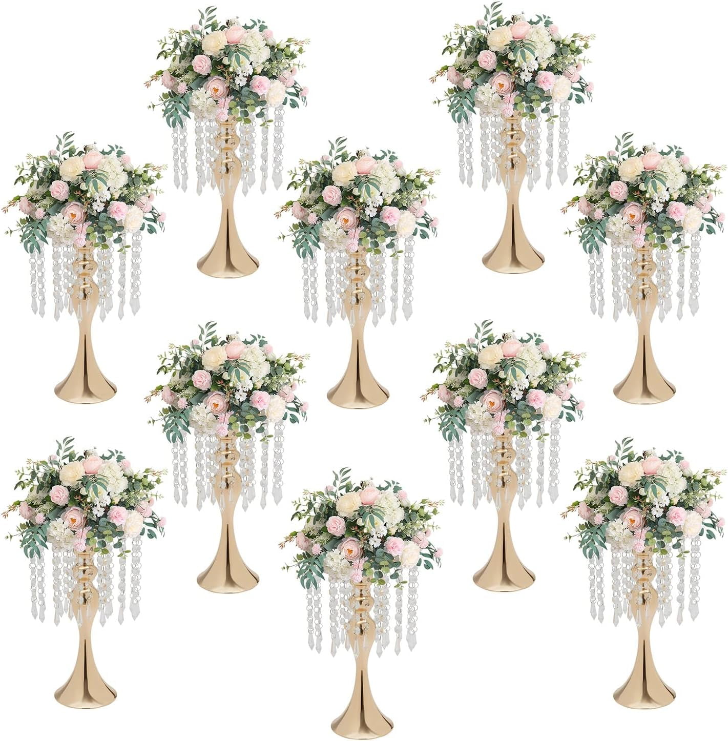 Wedding Centerpieces for Tables, 10pcs Vases Wedding Centerpieces ...
