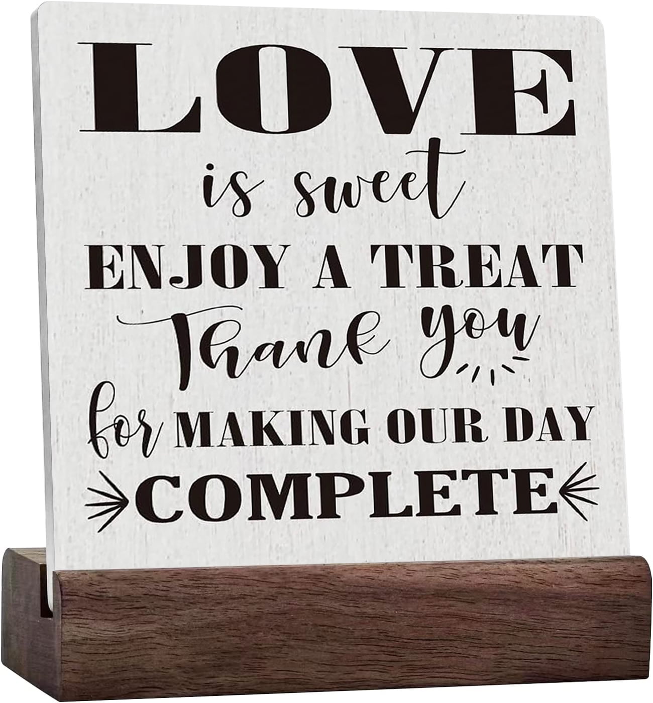 Wedding Ceramic Table Sign Decorative Love Is Sweet Enjoy A Treat Sign ...