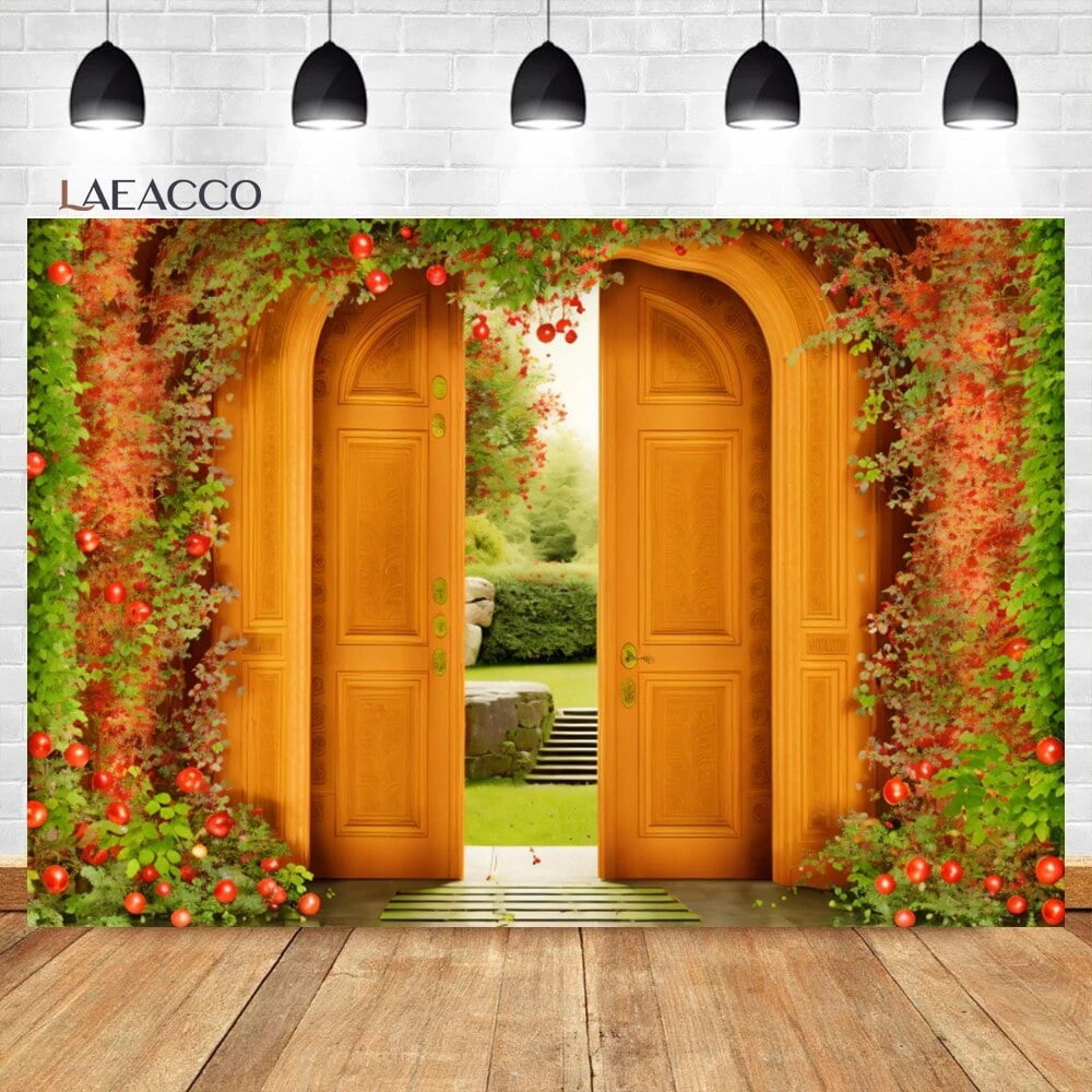 Wedding Ceremony Backdrop Outdoors Green Grassfield Flowers Spring ...