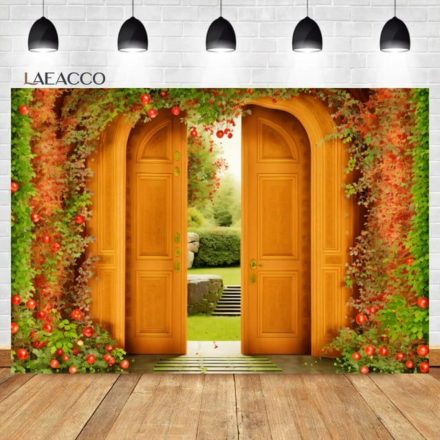 Wedding Ceremony Backdrop Outdoors Green Grassfield Flowers Spring ...