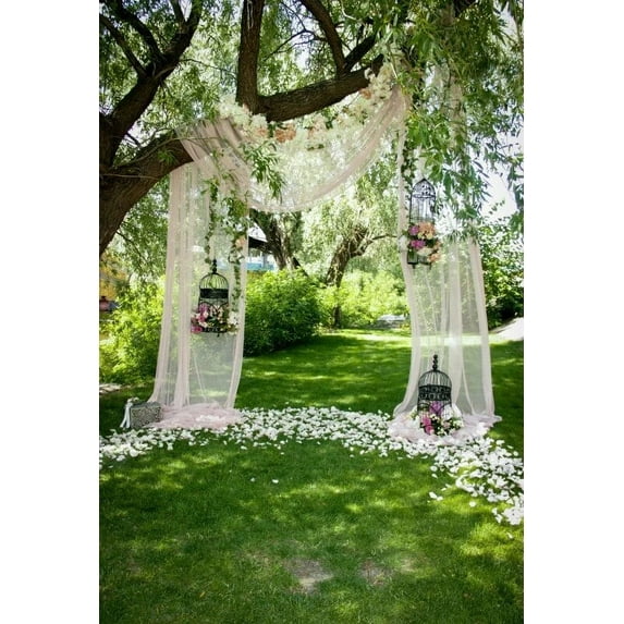 Wedding Ceremony Backdrop Rustic Floral Flower Wood Wall Valentine's ...