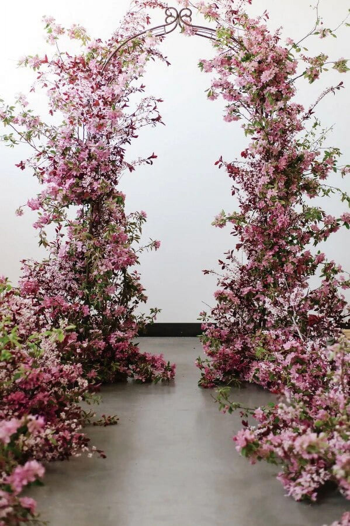 Wedding Ceremony Backdrop Rustic Floral Flower Wood Wall Valentine's Day Bridal Shower Portrait ...