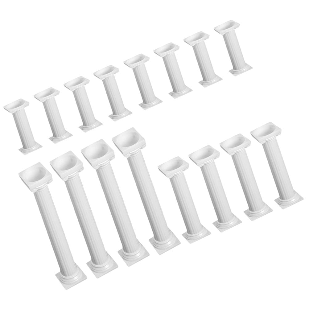 Wedding Ceremony Decorations 16 Pcs Pillars for Cake Tiered Cakes Stand ...