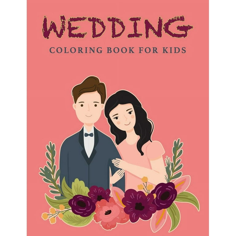 wedding couple coloring pages