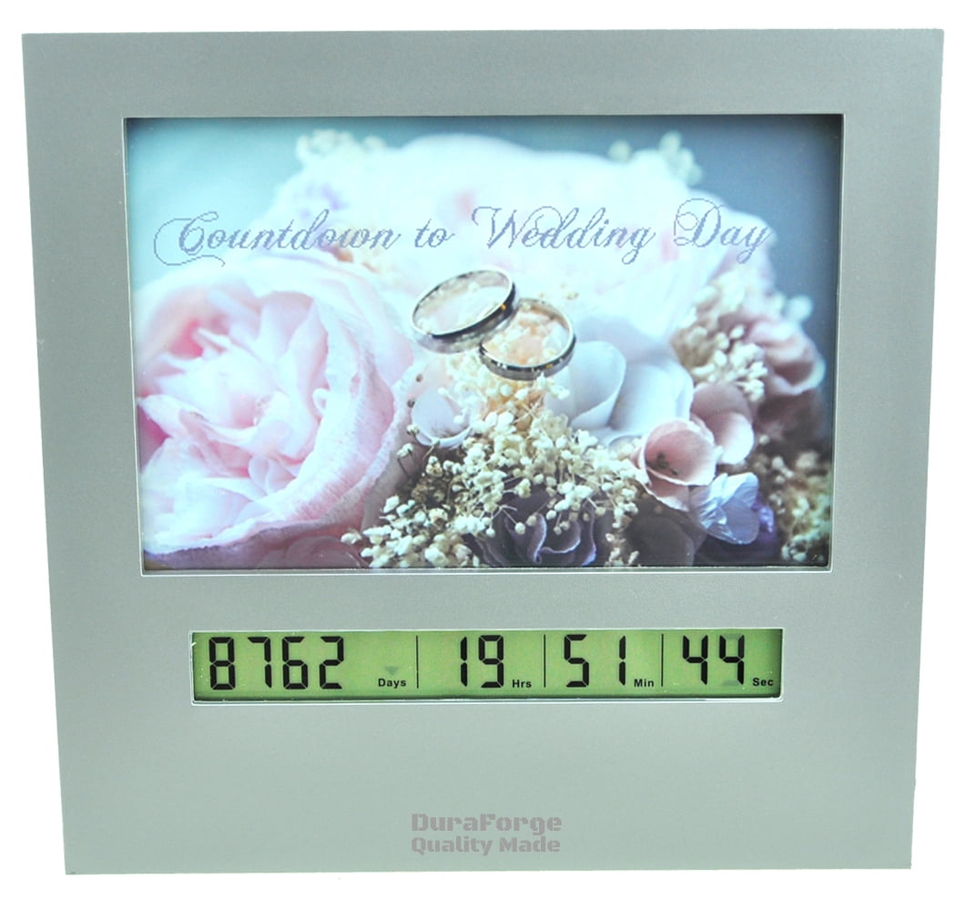 Wedding Countdown Clock with Large Digital Display Day Timer & 4x6 ...