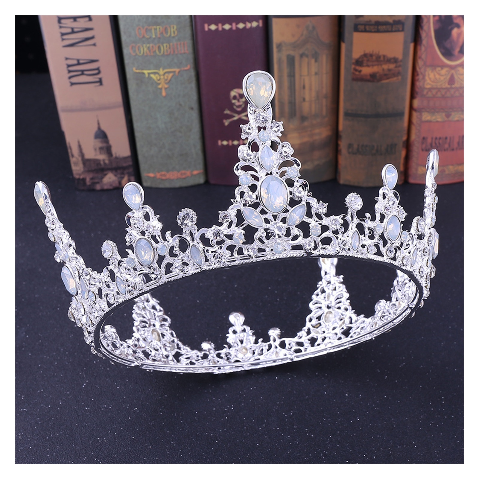 Wedding Crown Crystal Crown Retro Crown Rhinestone Baroque Crown Tiara ...