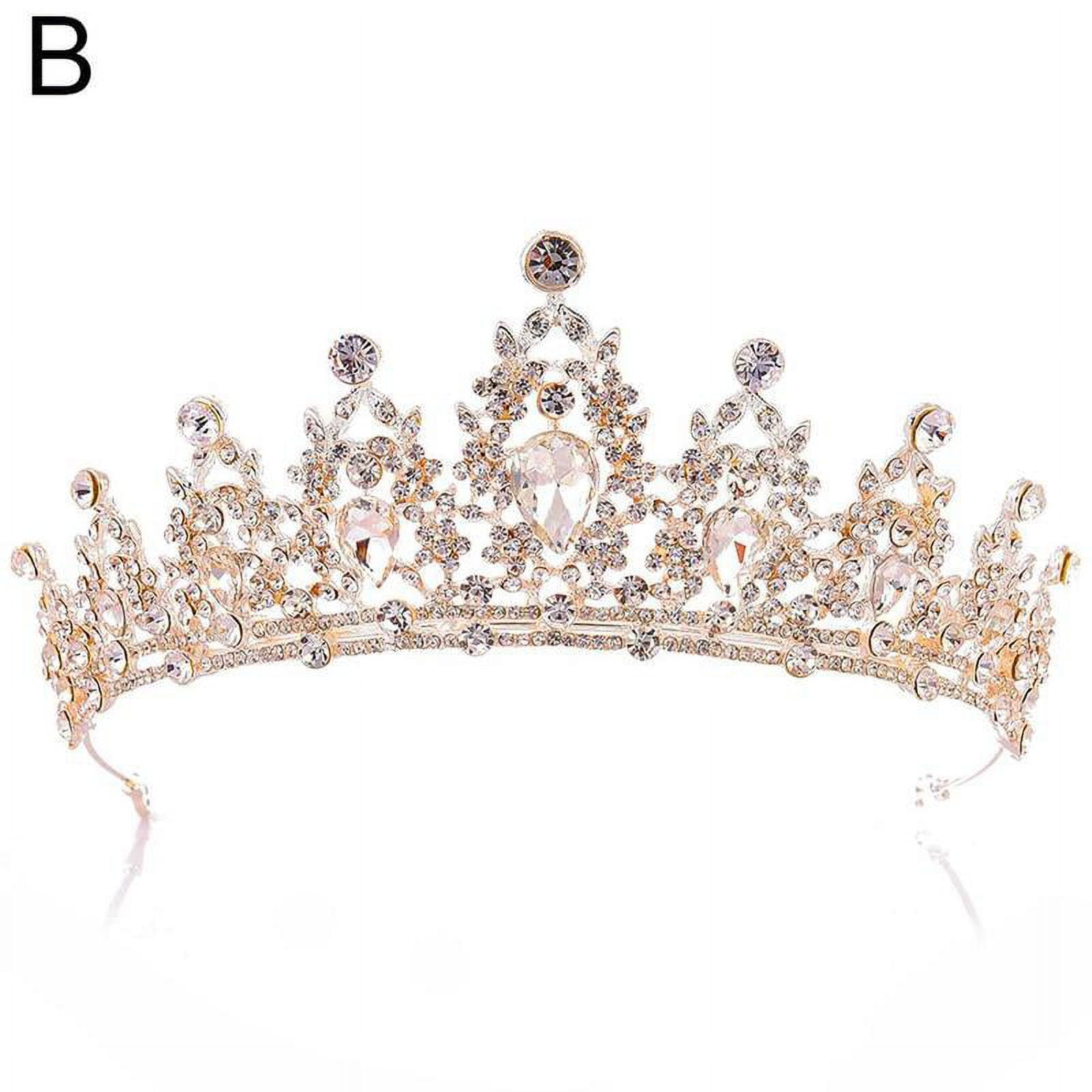 Wedding Crowns Black Bride Tiaras Vintage Queen Crown Headpieces A0V1 ...