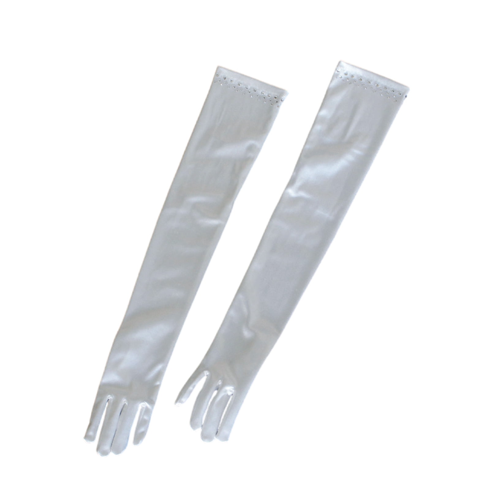 Wedding Crystal Gloves Prom Accessory for Operas Concert Stage Shows ...