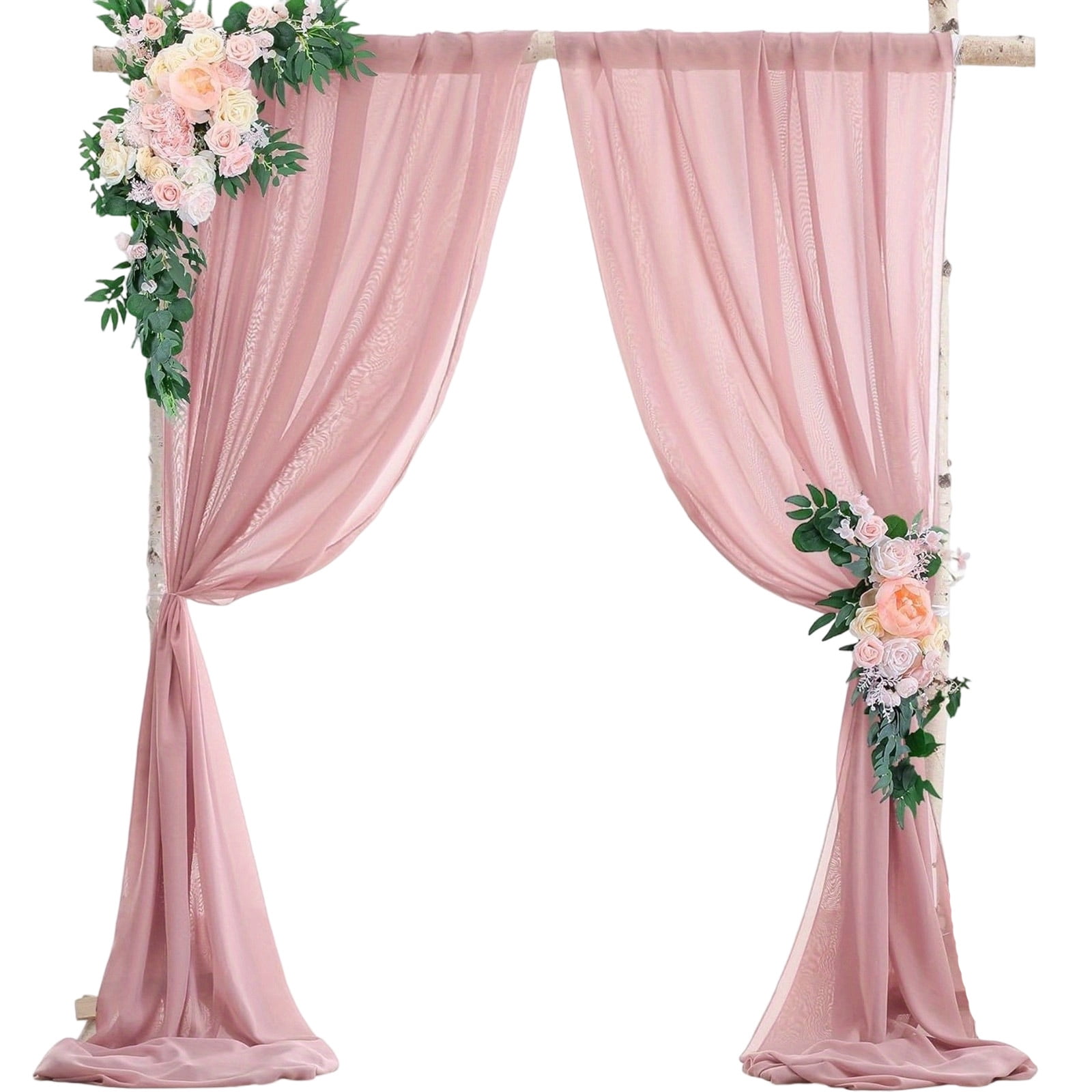 Wedding Curtain Multiuse Decorative Backdrop Tulle Arch Drapery For ...