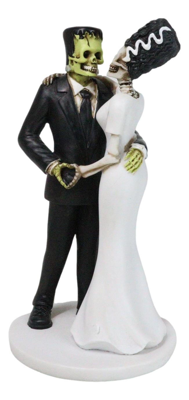 Wedding Dance Skeleton Frankenstein Skull Bride and Groom Love Sign ...