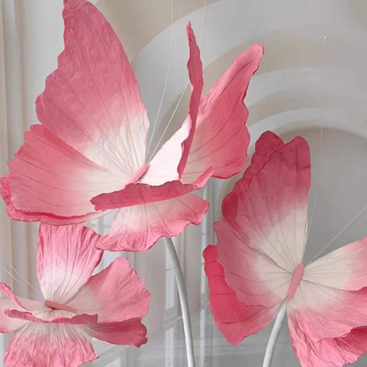 Wedding Decor Butterfly Paper Art Flower Artificial Wedding Road ...