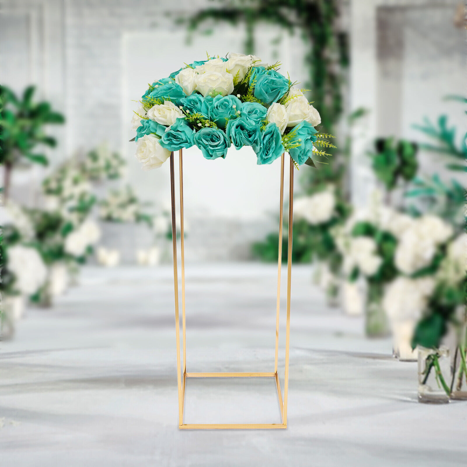 Wedding Decor Centerpiece Metal Plant Stand Flower Pot Holder Square ...
