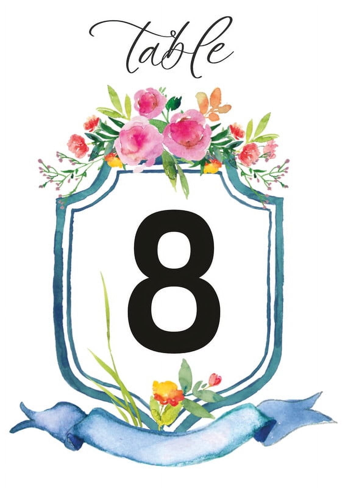 Wedding Design Table Number Cards Double Sided Party Table Numbers for ...