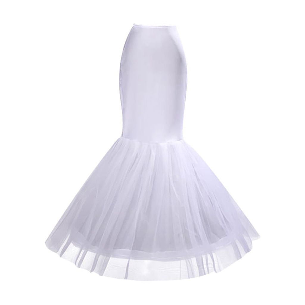 Wedding Dress Fishtail Skirt Support Petticoat Bride Women Prom Bag Hip ...