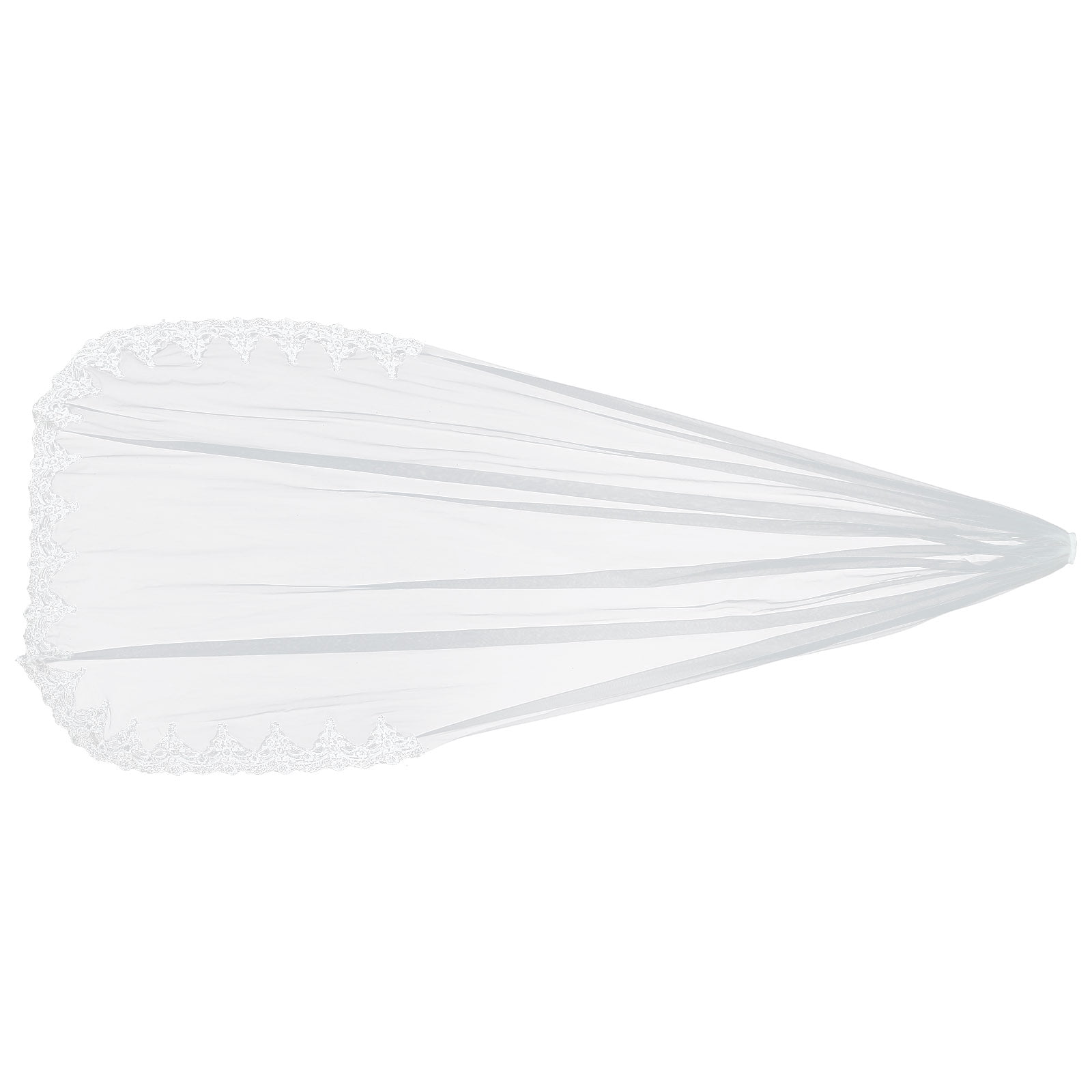 Wedding Dresses Floor Wedding Veil Easy to Attach Veil Bridal Veil with ...