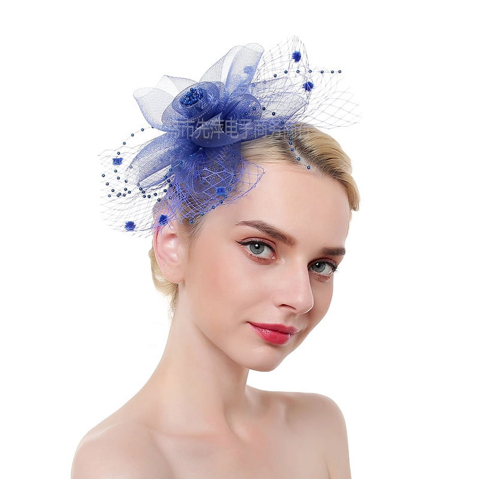 Wedding Fascinator Headpiece Mesh Fascinator Headband Tea Party ...
