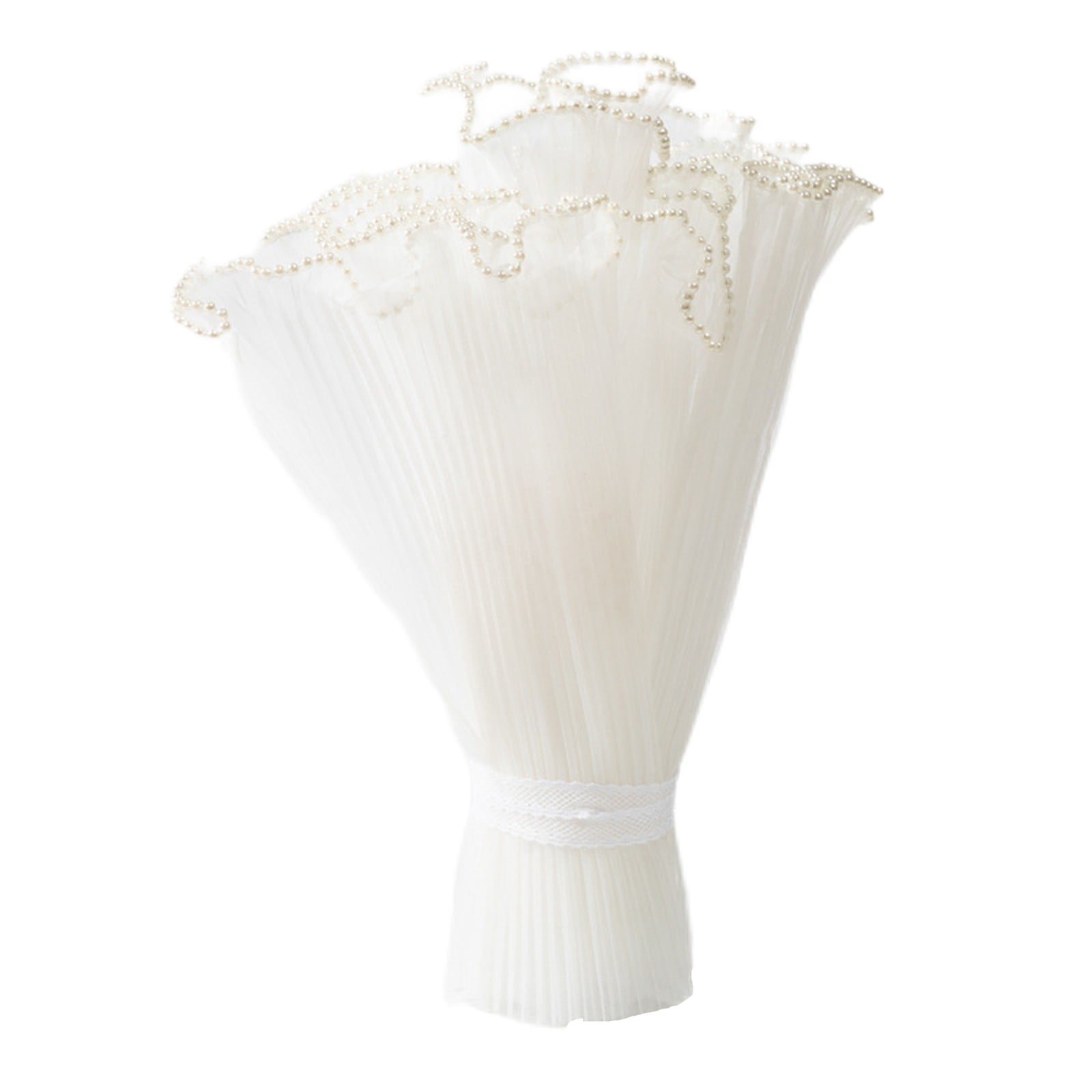 Wedding Floral Packaging Kit, Pearl Edged Wrapping Paper with Mesh and ...