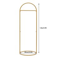 Gymax 7.2 FT Square Wedding Arch Wooden Arbor Backdrop Stand w ...