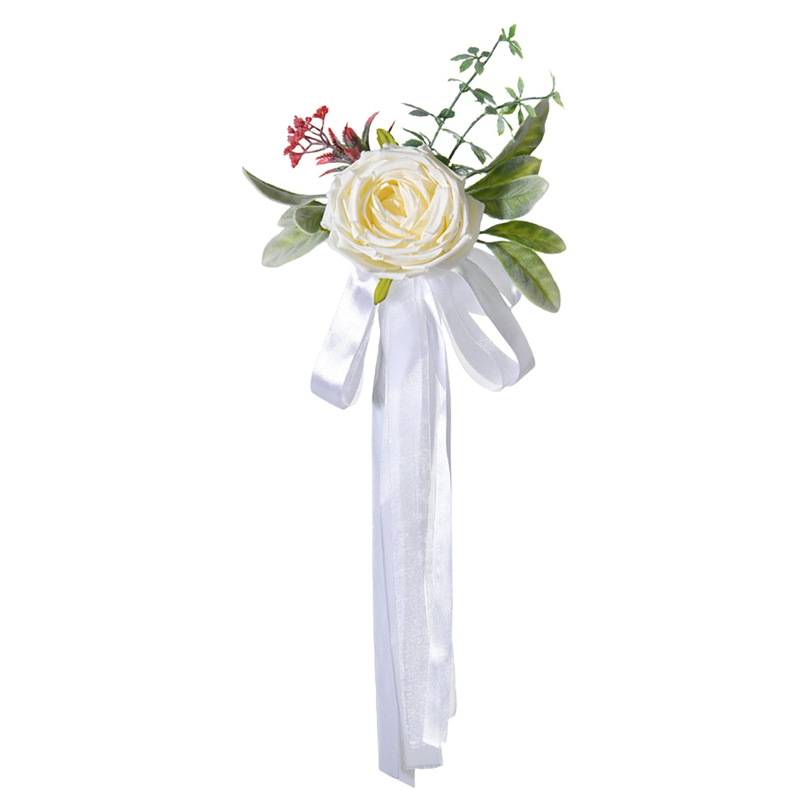 Wedding Flower Chair Back - Chair Decorations Rose & Leaves, Chair ...