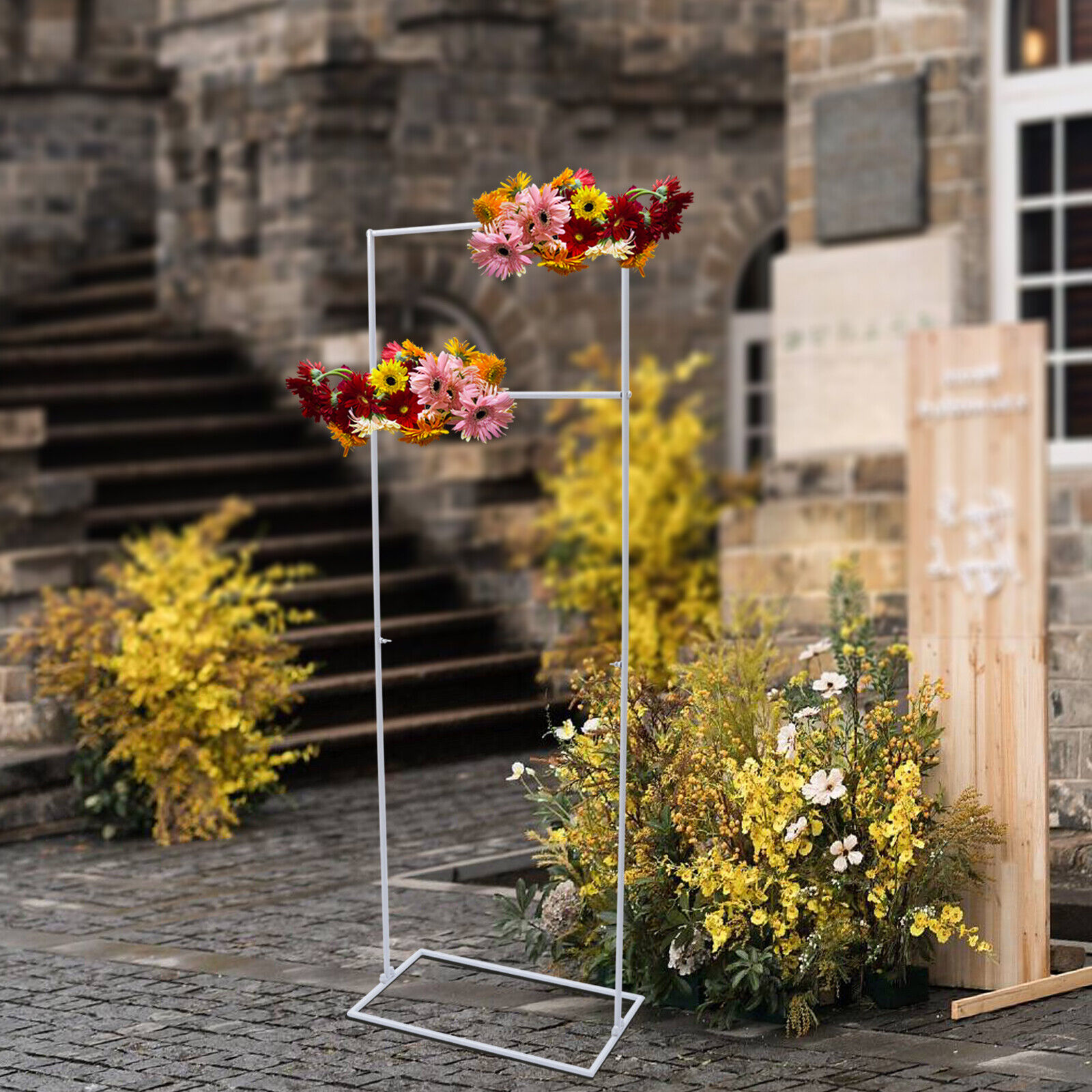 Wedding Flower Rack 53*32*155cm Flower Display Arch White Balloon Display Stand - Walmart.com